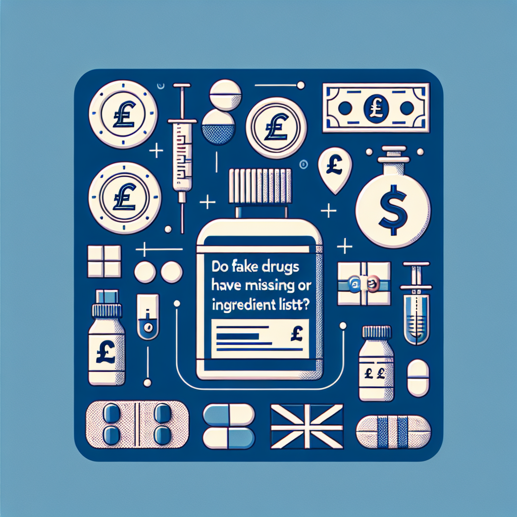 Do fake drugs often have missing or incorrect ingredient lists? | ERGSY